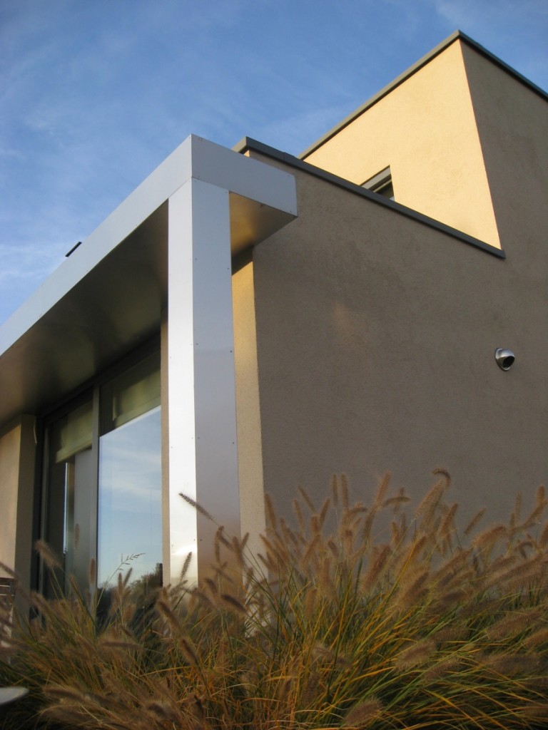 inox_enduit_STO - Xavier Vanderlinden Architecte